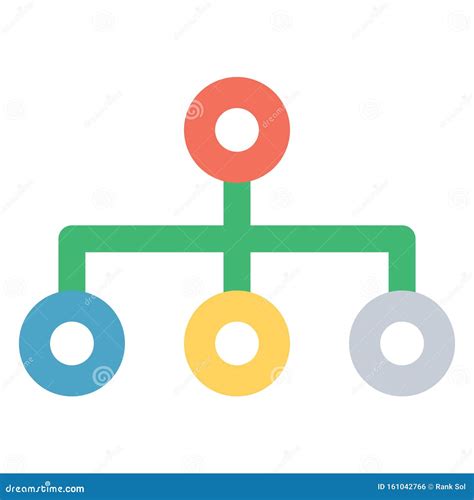 isolated hierarchy outline structure vector element can be used for