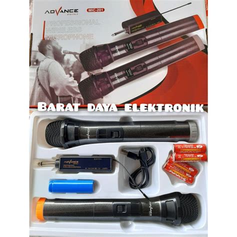 Jual Mic Advance Mic Dua Microphone Wireless Professsional Mic Karaoke Double Uhp Microphone