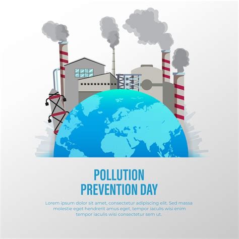 Premium Vector World Pollution Prevention Day Design Background Vector