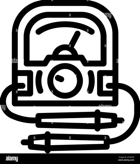 Voltage Measurement Electronics Line Icon Vector Illustration Stock Vector Image And Art Alamy