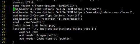 permitir iframes de tu sitio en nginx x frame options