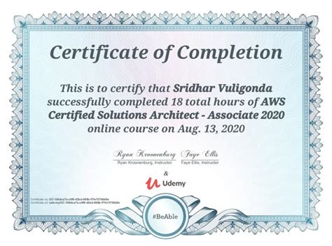 sridhar vuligonda on linkedin successfully completed my aws solution