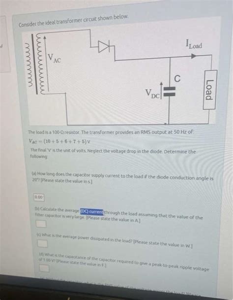 solved rnnciler the ideal transformer circuit shown below