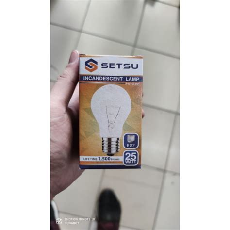 Setsu Frosted Bulb Warm White 25 50 Or 100 Watts E27 Pang Sisiw Maiinit Incandescent Bulbs
