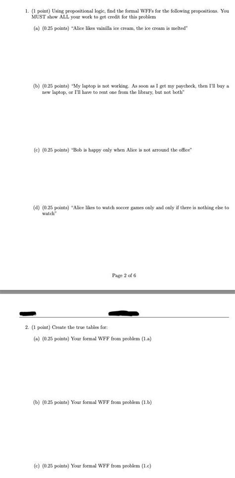Solved 1 1 Point Using Propositional Logic Find The