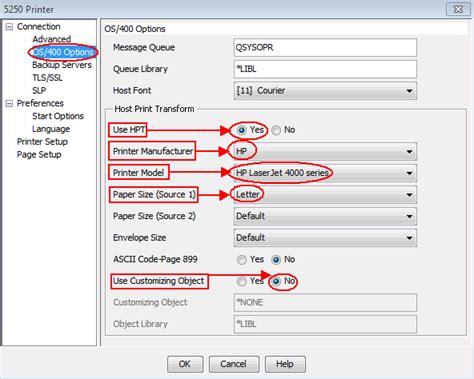 Ibm I Access Client Solutions Acs Configuring A Printer Session