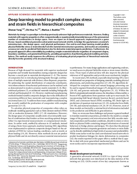 pdf deep learning model to predict complex stress and strain fields