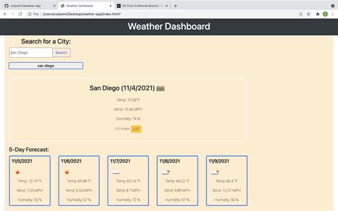 GitHub Codyelm1 Weather App