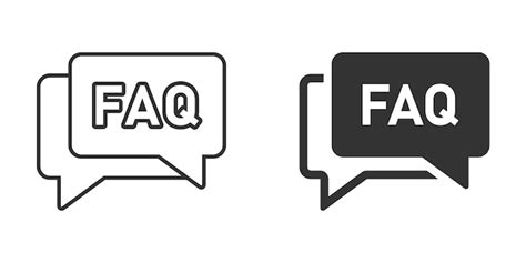 Premium Vector Faq Speech Bubble Icon In Flat Style Question Vector