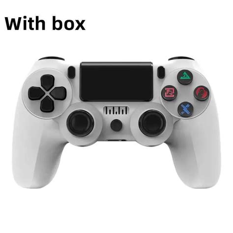 Wireless Controller Gamepad 6 Axis Dual Vibration With LED Light Bar Control Lever Suitable For