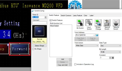 Hmi Proface Modbus Rtu Inovance Md200 Tutorial