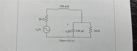 solved c ﻿for the circuit in figure q1 c ﻿the supply