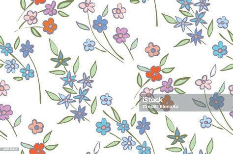 완벽 한 꽃 배경 패턴 봄여름 시즌입니다 섬유 종이 벽지 Сurtains 포장에 대 한 벡터 일러스트 0명에 대한 스톡 벡터 아트 및 기타 이미지 Istock