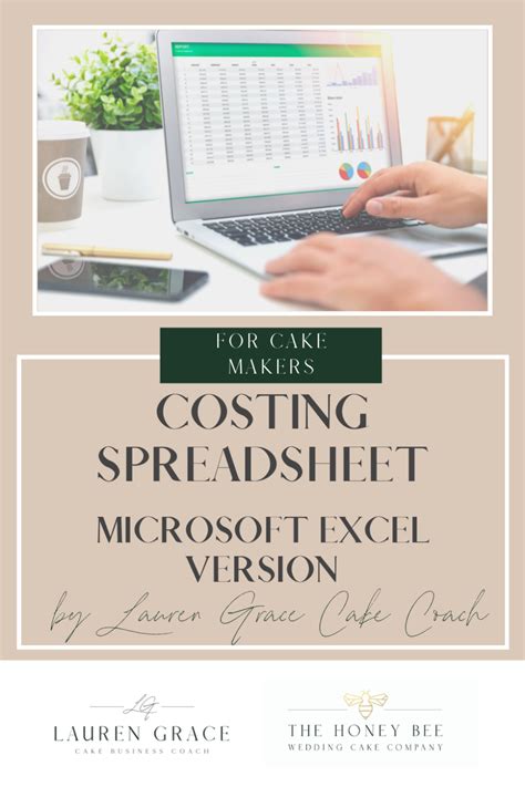 Costing Spreadsheet Excel Software Required Lauren Grace Consulting