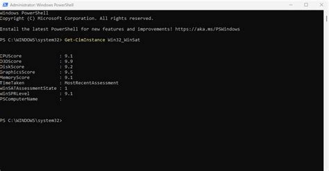 How To Check Your Windows Experience Score Using Powershell