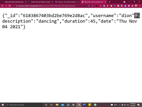 Project Exercise Tracker Not Getting Passed Even Though I Have Complete