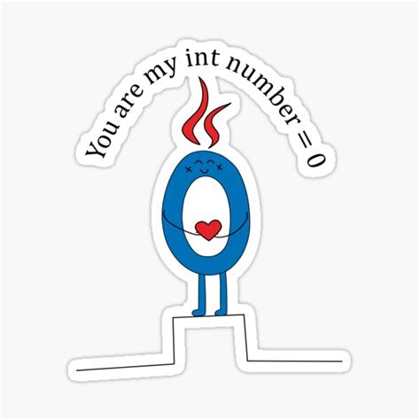 You Are My Number Zero Programmer Love Java Sticker For Sale By Aniuka6 Redbubble