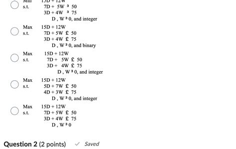 Solved Model Development Problem 15 Points A Manufacturer Chegg Com