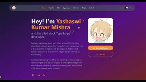 Yashaswi Kumar Mishra On Linkedin I Am Excited To Share That I Have Revamped My Personal Portfolio