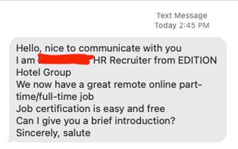 Is Anyone Else Getting Recruiter Emails Texts That Seem Like It S From A Scammer I Got This