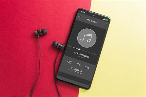 Premium Photo Music Player In Phone Wireless Headphones And Phone