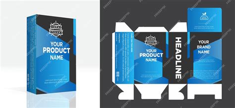 Premium Vector Box Packaging Template For Product Vector Design