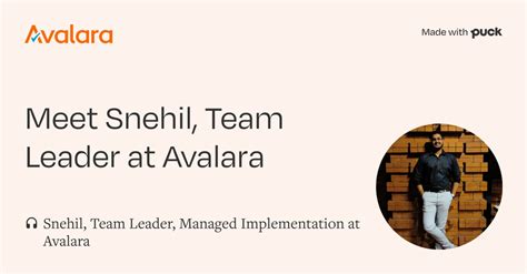 Meet Snehil Team Leader Managed Implementation At Avalara Employer Branding