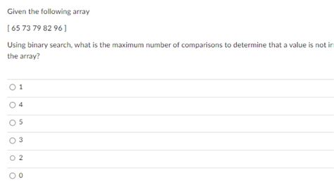 Solved Given The Following Array Using Chegg Com