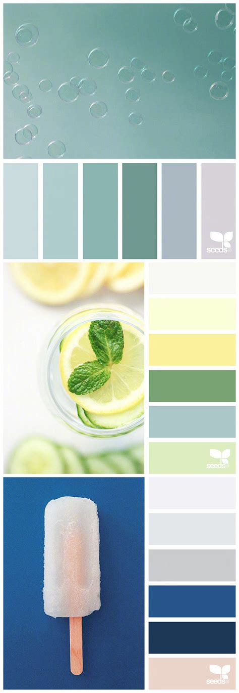【配色参考】一组不错的夏日清爽颜色搭配表！