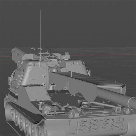 🗺️ Material Del Modelo 3d Del Obús Autopropulsado Sueco Bkan 1c・archivo Obj Para Impresión 3d・cults