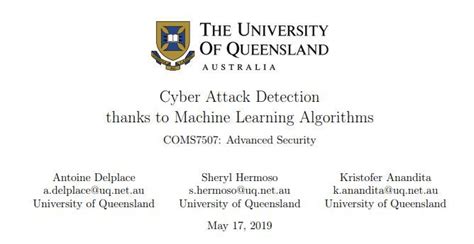 Cyber Attack Detection Thanks To Machine Learning Algorithms La Biblia De La Ia The Bible Of