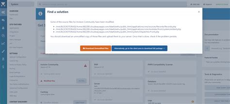 Modified Files Classic Self Hosted Technical Help Invision Community