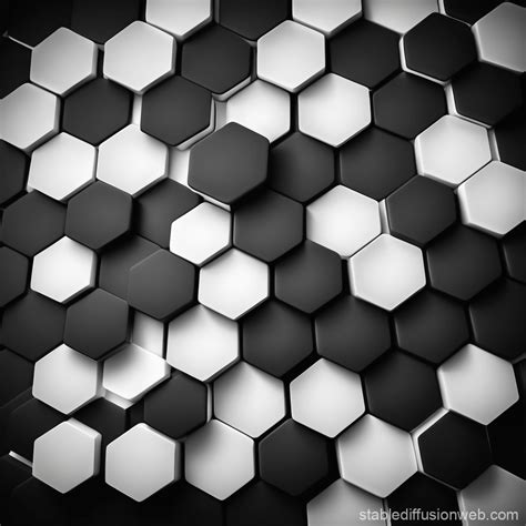 Stylish Hexagon Background Stable Diffusion Online