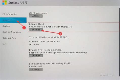 Heres How To Disable Secure Boot On Microsoft Surface Go Surfacetip