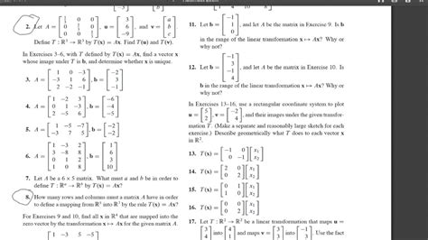 solved 3 2 11 let b and let a be the matrix in
