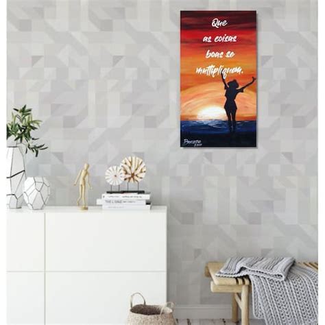 Lindo Quadro Decorativo Com Frase Inspirada Motivacional Casas Bahia