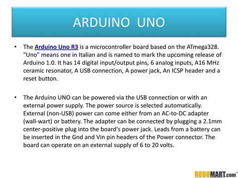 Ppt Arduino Uno India Buy By Robomart Powerpoint Presentation Free Download Id7245986