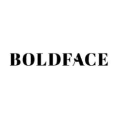 Bold Face Promo Codes And Coupons 2025