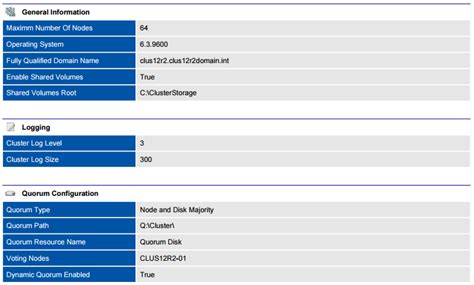 windows failover cluster configuration documentation tool