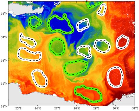 Reference Eddies An Example Of Cnn Eddy Detection On The Sst On The Download Scientific