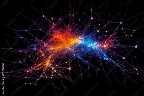 Depict The Neural Connections As Glowing Paths Or Streams Of Light