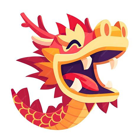 Premium Vector Cute Cartoon Dragon Head