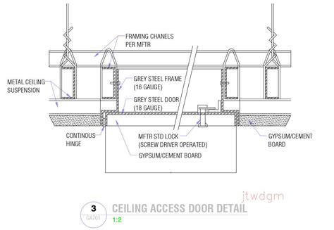 Ceiling Access Door Details In Autocad 2d Drawing Dwg File Cad File