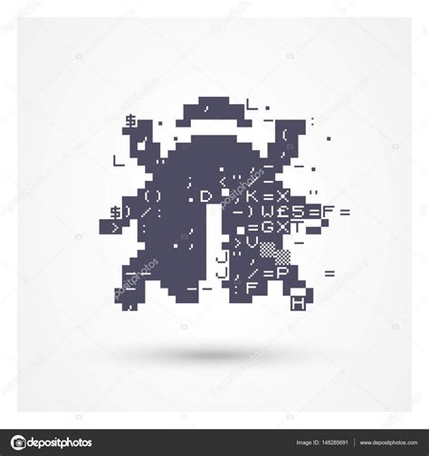 glitch software bug icon stock vector image by ©garybaldi 148285691