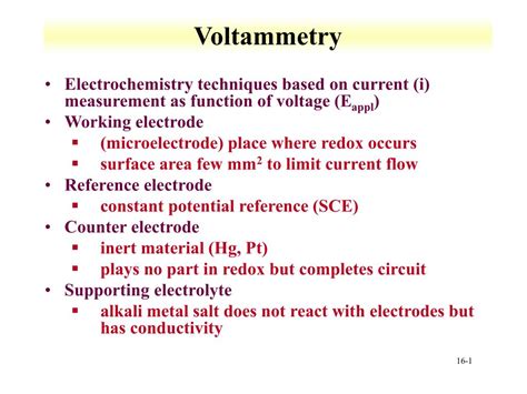 Ppt Voltammetry Powerpoint Presentation Free Download Id 597486