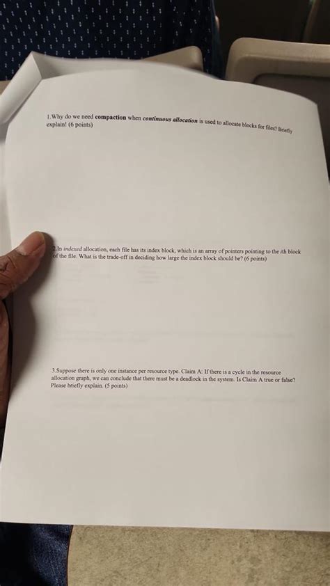 Solved 1 Why Do We Need Compaction When Continuous