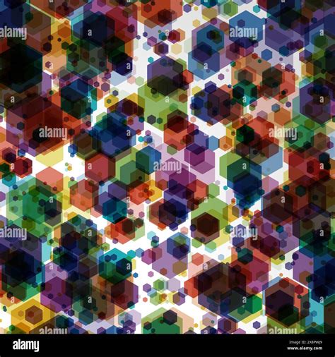 A Vibrant Array Of Hexagons In A Multitude Of Colors Creates A Dynamic