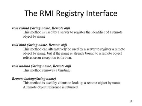 Ppt Rmi Naming Service Serialization And Internationalization