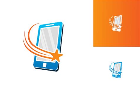 스타 모바일 로고 템플릿 디자인 벡터 엠블럼 디자인 컨셉 크리에이티브 심볼 아이콘 개념에 대한 스톡 벡터 아트 및 기타 이미지 개념 개념과 주제 기포 Istock