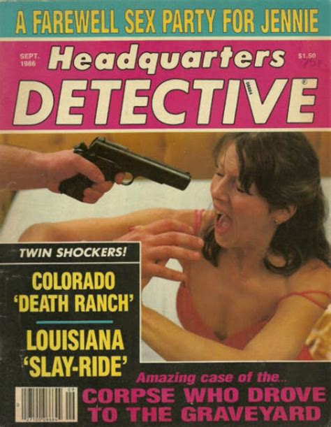 Headquarters Detective September 1986 A Farewell Sex Party For